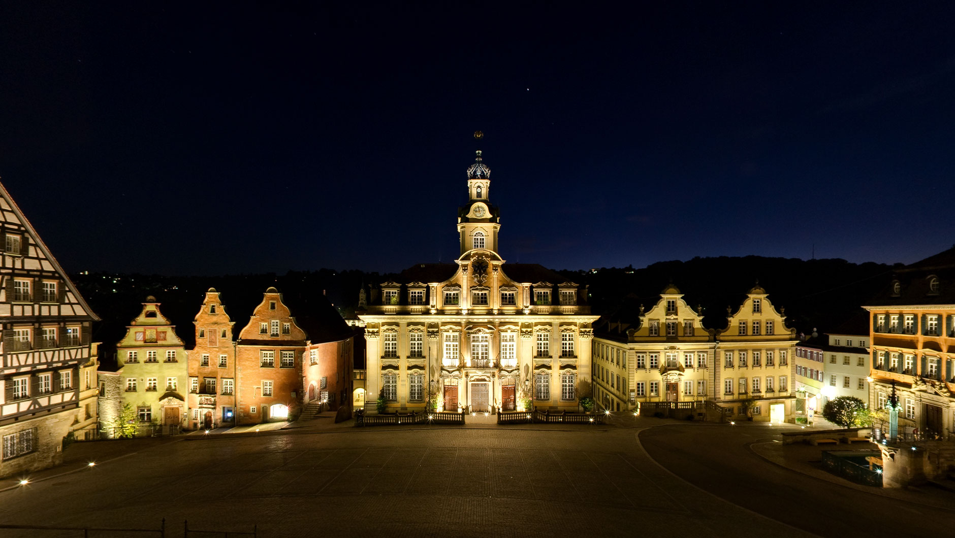 Interaktives 360-Grad-Bild vom Marktplatz in Schwäbisch Hall